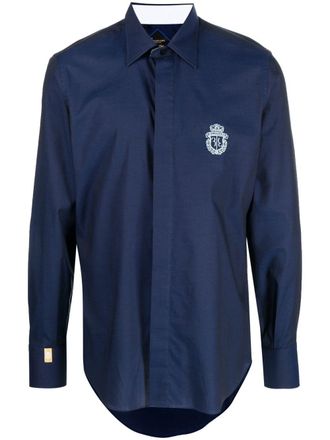 Billionaire Boys Club chemise Silver Cut à logo imprimé - Bleu