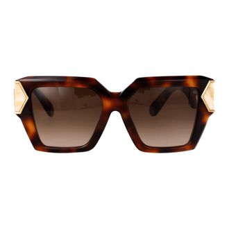 Philipp Plein Stylische Sonnenbrille f&uuml;r sonnige Tage - - Accessories - Damen - Braun - 55 MM