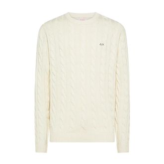 Sun 68 Cable Knit Sweater - - Knitwear - Herren - Beige - L