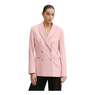 Fiorucci Popsicle Embroidered Wool Blazer - - Jackets - Damen - Rosa - XS