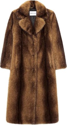 Stand Studio Stand Studio, Femme, Manteaux, Brun, Taille: 38 FR Manteau Nora en fausse fourrure