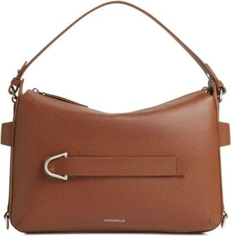 Coccinelle Femme, Sacs, Brun, Taille: ONE Size Buckle Strap Shoulder Bag