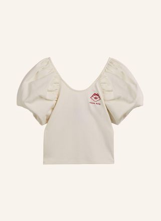 adidas Originals Adidas Originals Simone Rocha T-Shirt, Puff&auml;rmel weiss
