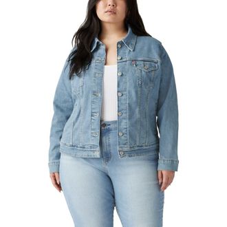 Levi's Damen Original Trucker Denim Jacke,Soft As Butter Dark,M