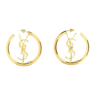 Saint Laurent Cassandre Creolen - - Accessories - Damen - Gelb - ONE SIZE