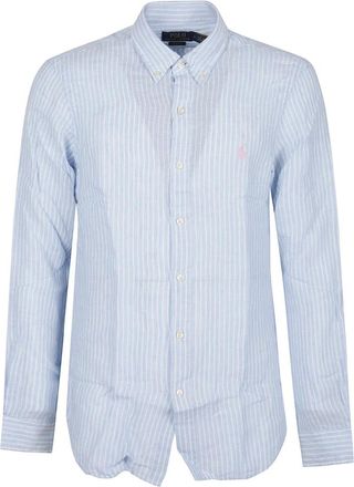 Polo Ralph Lauren Homme, Chemises, Bleu, Taille: XL Long Sleeve Sport Shirt