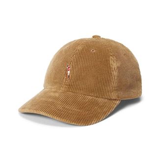 Polo Ralph Lauren Casquette de baseball en velours c&ocirc;tel&eacute; - Femme - Accessoires - Brun - Taille: ONE Size
