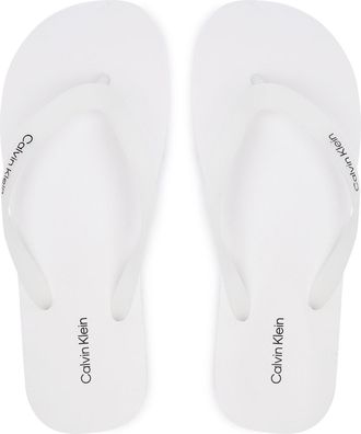 Calvin Klein Zehentrenner Calvin Klein Logo Strap HM0HM02105 Wei&szlig;