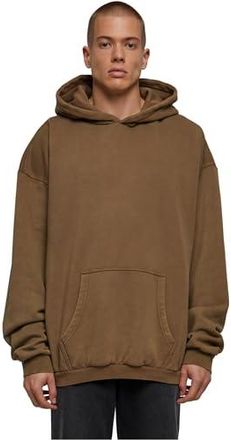 Urban Classics Sweat &agrave; Capuche D&eacute;lav&eacute; &agrave; lacide Homme Sweat-Shirt &agrave; Capuche Olive S