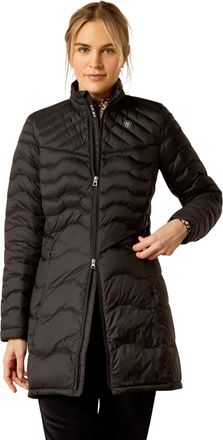 Ariat Womens Ideal Down Insulated Coat Long Sleeve in Black, Size X-Small, by Ariat