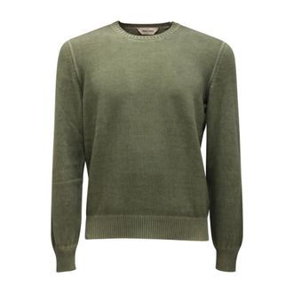 Gran Sasso Vintage Baumwollpullover - - Knitwear - Herren - Gr&uuml;n - M