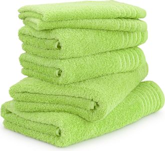 Möve Handtuchset New Classic 6-TLG Handtücher - 2X 30x50 cm + 2X 50x100 cm + 2x67x140 cm, 100% Baumwolle