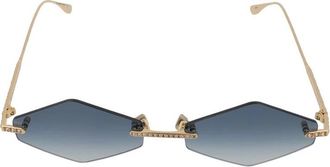 Anna-Karin Karlsson Crystal Nest - Dreieckige Sonnenbrille - - Accessories - Damen - Gelb - 57 MM