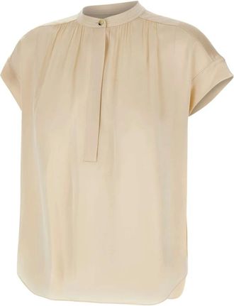 Vince Femme, Blouses et Chemises, Beige, Taille: 42 FR Blouses