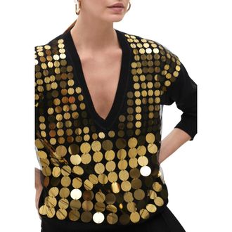 Lola Casademunt Damen, Strickwaren, Schwarzk, SGr&ouml;&szlig;e