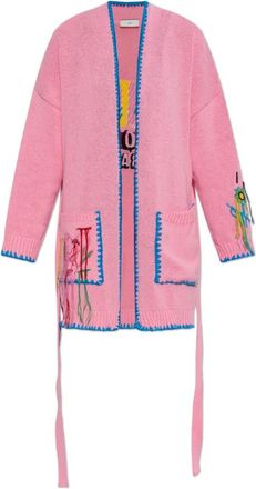 Akep Femme, Pulls, Rose, Taille: 36 FR Cardigan Ceintur&eacute;
