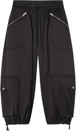 Co Femme, Shorts, Noir, Taille: 40 FR Braies Pant en Charmeuse de Soie
