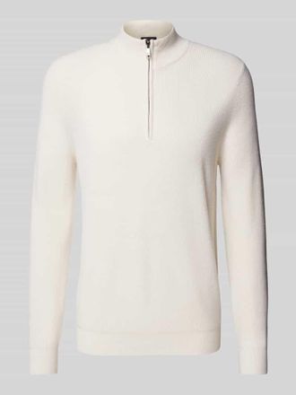 Christian Berg Regular Fit Troyer aus Woll-Kaschmir-Mix