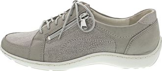 Waldl&auml;ufer Henni Damen sportlicher Schn&uuml;rer in Grau, Gr&ouml;&szlig;e 8.5