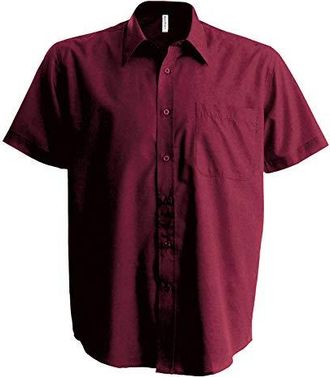 Kariban ACE > Chemise Manches Courtes - Wine, XXL, Homme