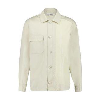 Maison Margiela Tonaler Druck Baumwolljacke - - Jackets - Herren - Wei&szlig; - L