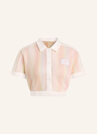 adidas Originals Adidas Originals Poloshirt Striped Cropped rosa