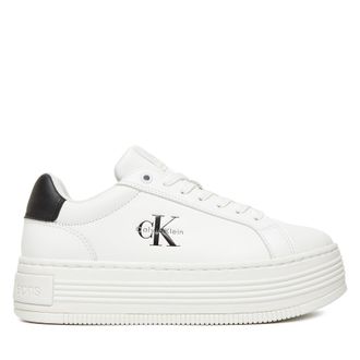 Calvin Klein Jeans Sneakers Calvin Klein Jeans Bold Flatf Low Lace Lth YW0YW01878 Weiß