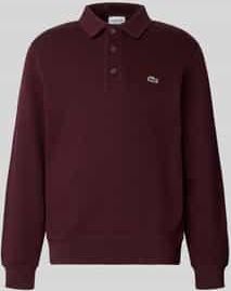 Lacoste Regular Fit Sweatshirt aus reiner Baumwolle