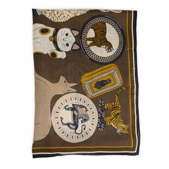 Inou&iuml; Editions Echarpe COLLECTIONNEUR imprim&eacute;e en laine