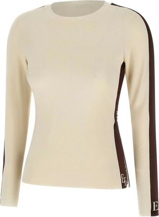 Elisabetta Franchi Femme, Pulls, Beige, Taille: 36 FR Pull en viscose
