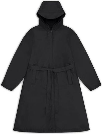 Rains Noir A-Line Longer W Veste Imperm&eacute;able - Femme - Vestes - Noir - Taille: 38 FR
