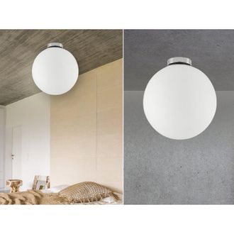 Fan Europe Fan Europe - Kleine Deckenleuchte city 1 flammig Glaskugel Wei&szlig; satiniert, &oslash; 20cm