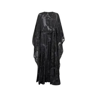 Roberto Cavalli Sheer Silk Kaftan - - Dresses - Damen - Schwarzk - 2XL