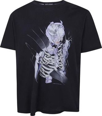 Our Legacy Homme, Tops, Bleu, Taille: L New Box T-Shirt