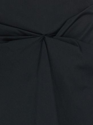 Max Mara Womens Skirt With Bow Detail Black Cotton