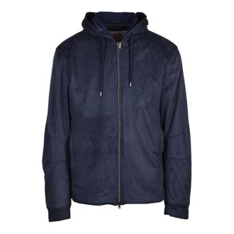 Herno Giubbotto Effetto Velluto - - Jackets - Herren - Blau - 3XL