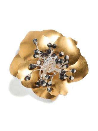 Valentino Garavani broche Fleur Lumineuse - Or