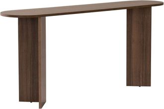 Hanah Home Console en bois Sira - 150 x 35 x 75 cm - Noyer