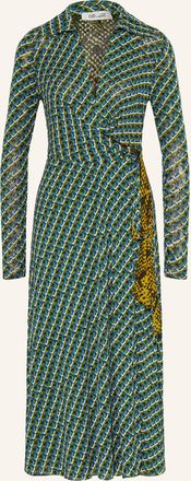 Diane Von F&uuml;rstenberg Diane Von Furstenberg Wickelkleid Phoenix Aus Jersey Zum Wenden gruen