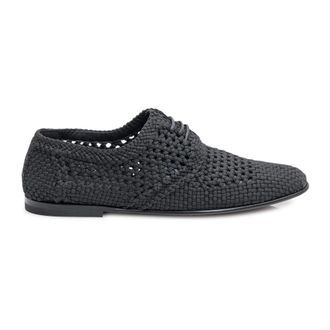 Dolce & Gabbana Schwarze gewebte Stoffflats - - Shoes - Herren - Schwarzk - 41 EU