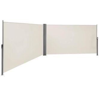 Songmics Doppelseitenmarkise, ausziehbar, 1,8 x 6 m (H x L), ausziehbare Seitenmarkise, Sichtschutz, Sonnenschutz, Seitenrollo, f&uuml;r Balkon, Terrasse und Garten