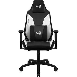 Aerocool Aerocool ADMIRALBW, Chaise de Jeu Professionnelle, Coussins Rembourr&eacute;s, Air Tech, Blanc