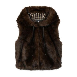 Luisa Cerano Kunstfellweste - - Jackets - Damen - Braun - S