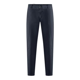 Bomboogie Homme, Pantalons, Bleu, Taille: W38 Pantalon Chino en Gabardine de Coton