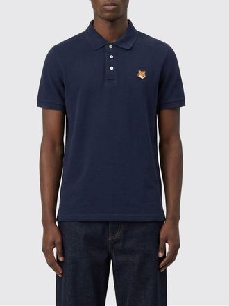 Maison Kitsun&eacute; Polo Homme couleur Bleu