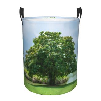 Generic Mangrovenbaum W&auml;schekorb Rund Korb W&auml;sche Wasserdichter W&auml;schetonne F&uuml;r W&auml;schekammer Spielzeug W&auml;schesack