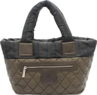 Chanel Gesteppter Shopper - Grün