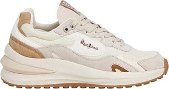 Pepe Jeans London Winslow Fierce W Sneaker f&uuml;r Damen, Beige (Ecru White), 39 EU, Beige Ecru White, 6 UK