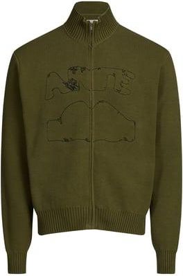 Arte Pull zipp&eacute; &agrave; col montant en coton