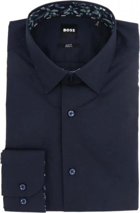 HUGO BOSS Homme, Chemises, Bleu, Taille: 4XL Formal Shirt